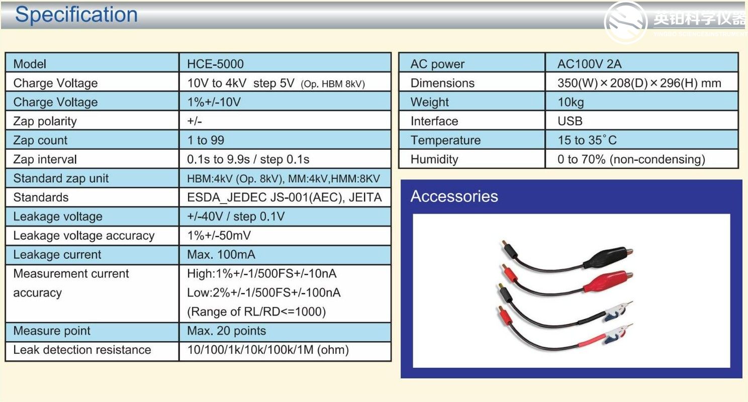 HCE-5000 便携式ESD测试仪 | 设备器件 | 微纳视界 - 微纳制造综合服务平台